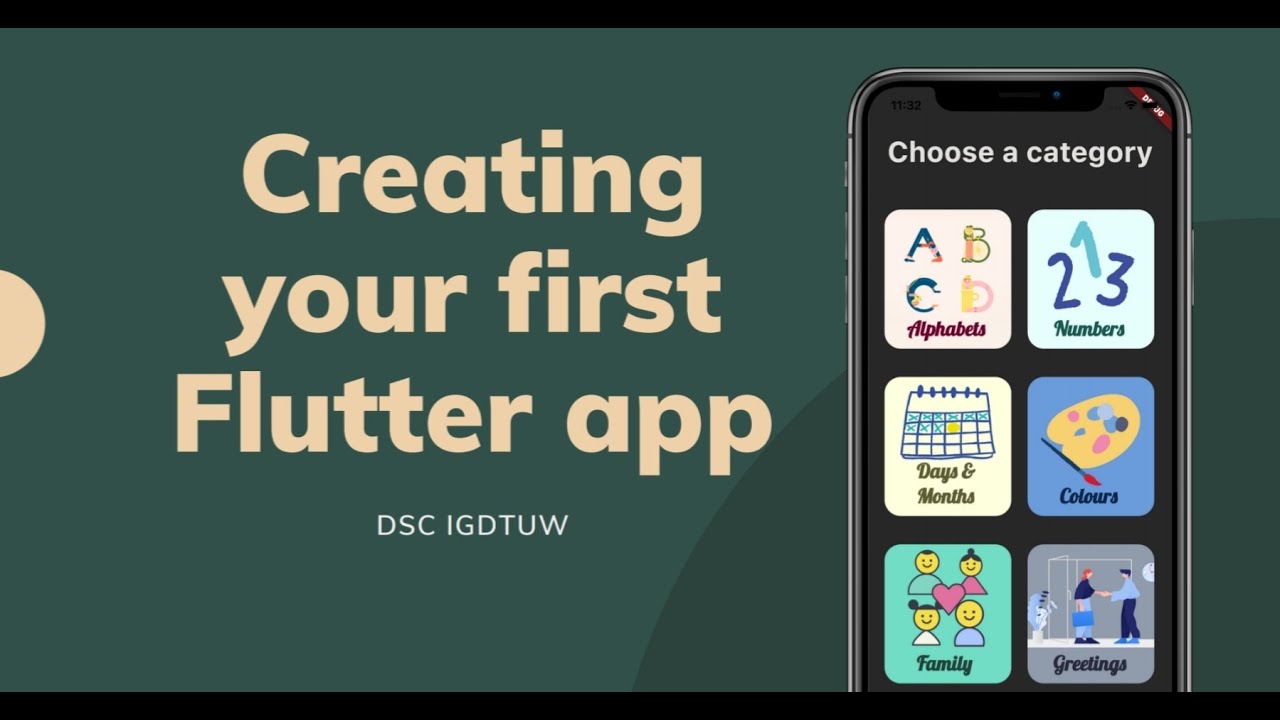 Flutter : First App | Mentees 2021 - YouTube