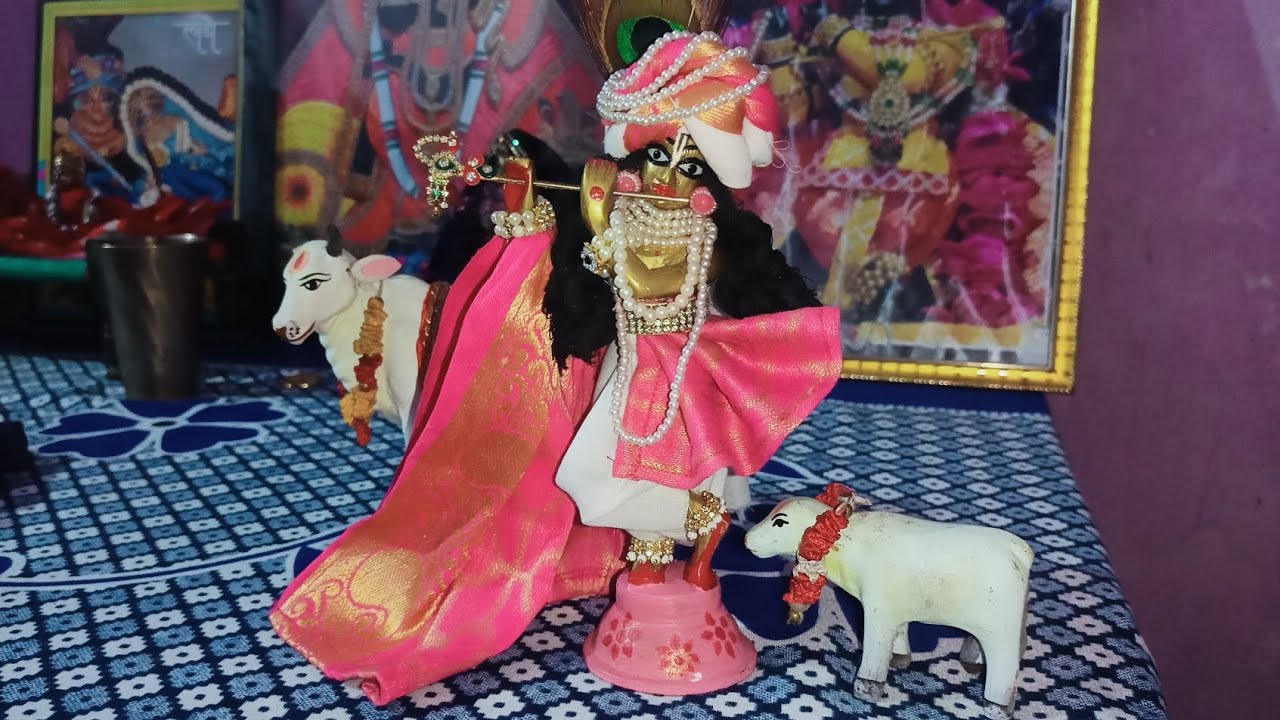 shree krishna new style dhoti drapping , beautiful turban making , new ...