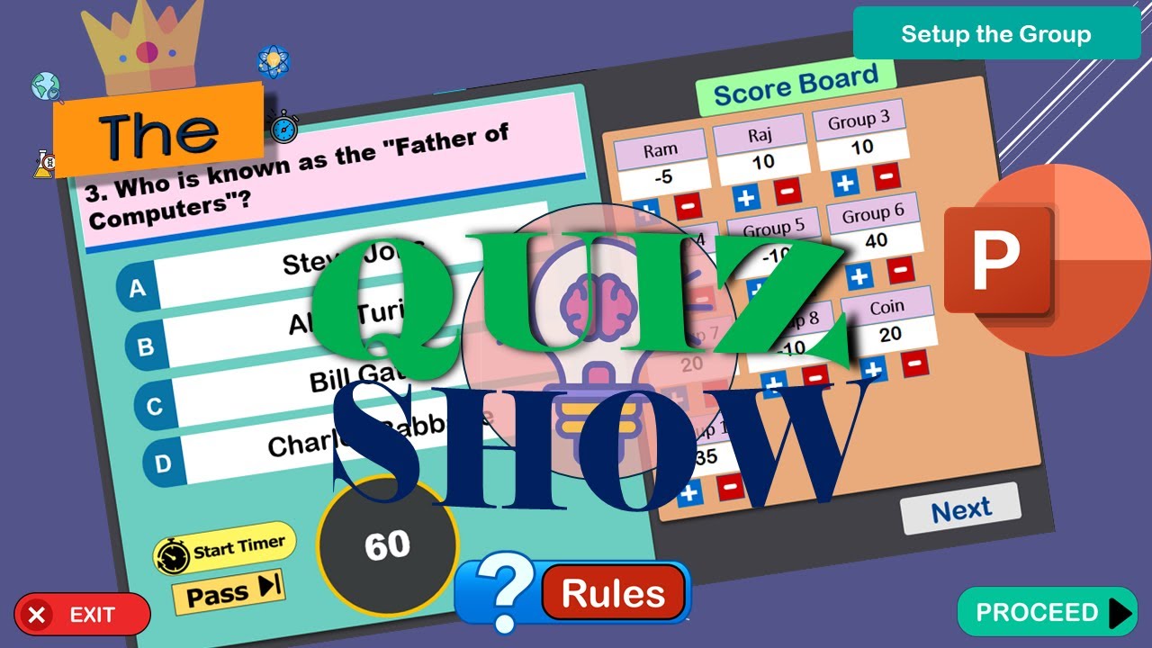 Powerpoint Multi Rounds Quiz Template - THE QUIZ SHOW (Free Download ...