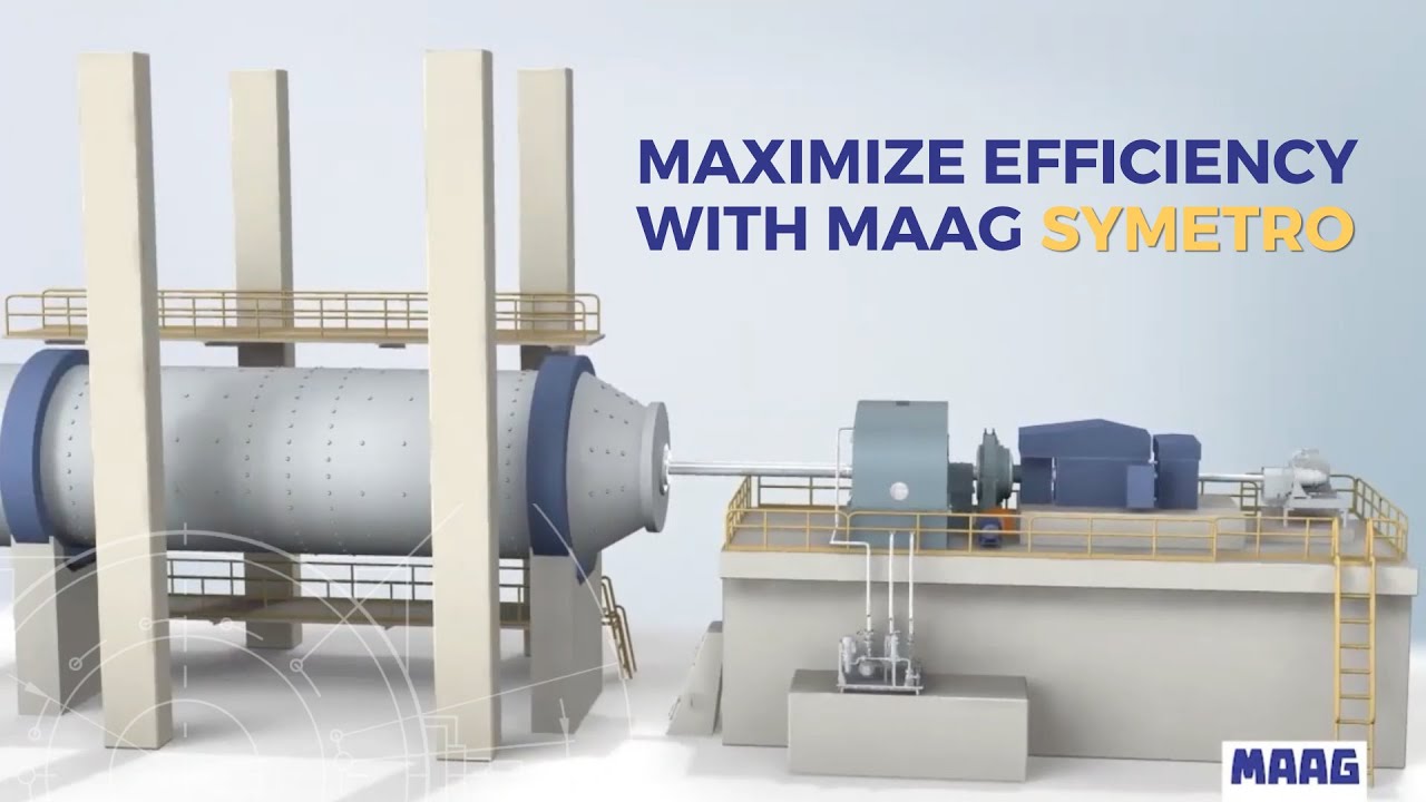MAAG® GEAR Symetro gear unit for ball mills - YouTube