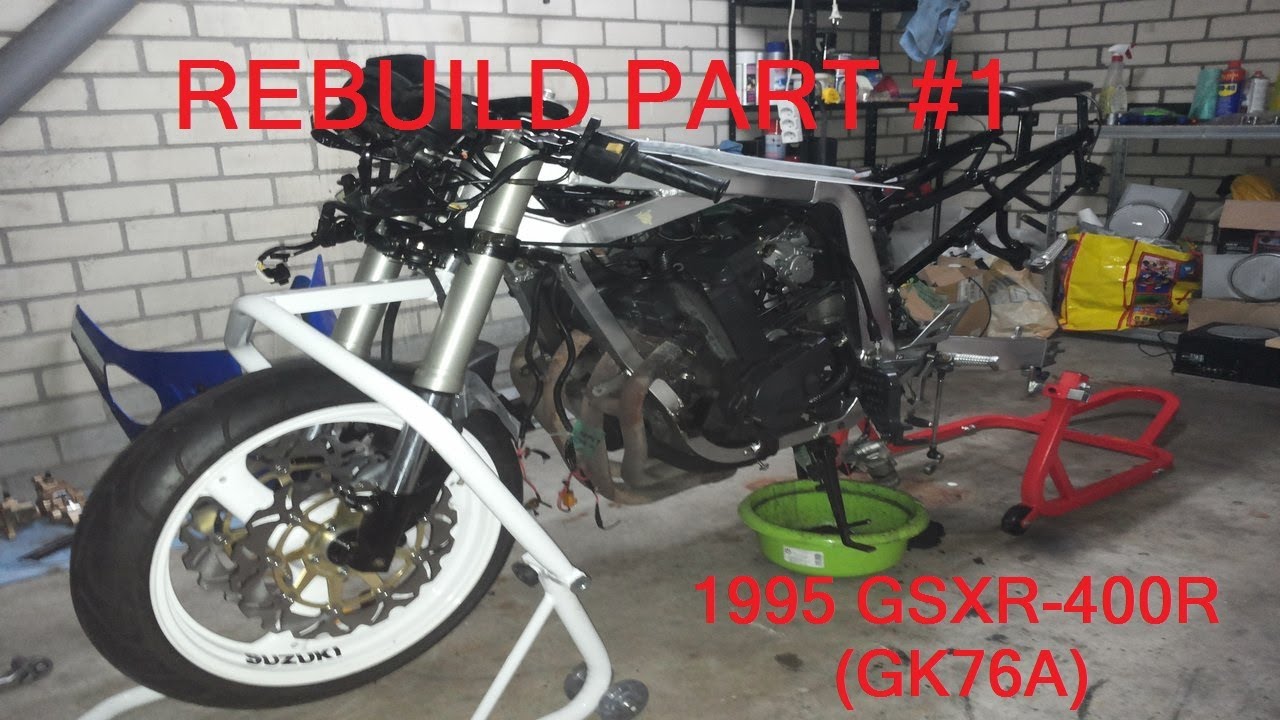 GSXR-400R (GK76A) in the garage#3: Rebuild PART #1 - YouTube