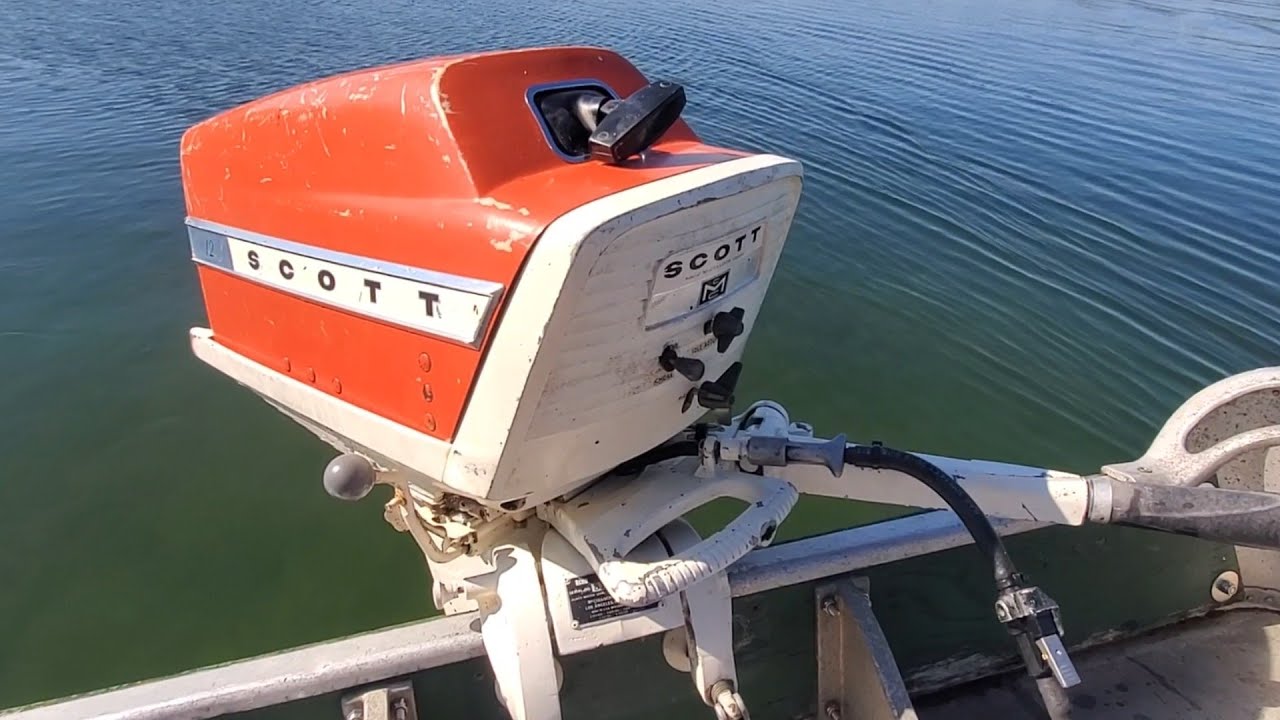 1960 Scott-McCulloch 12/14hp Outboard Motor Lake Test "Scotty ...