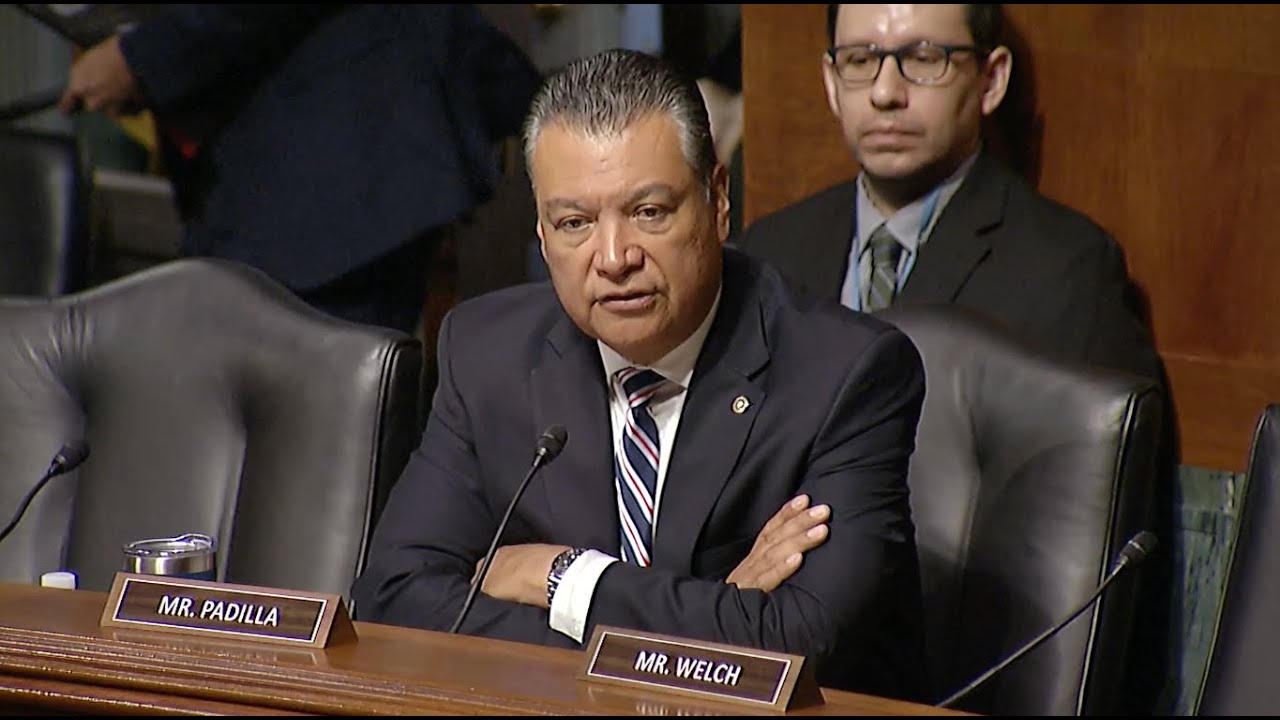 Padilla Pushes Back As He Questions DEA Nominee Terrance Cole - YouTube