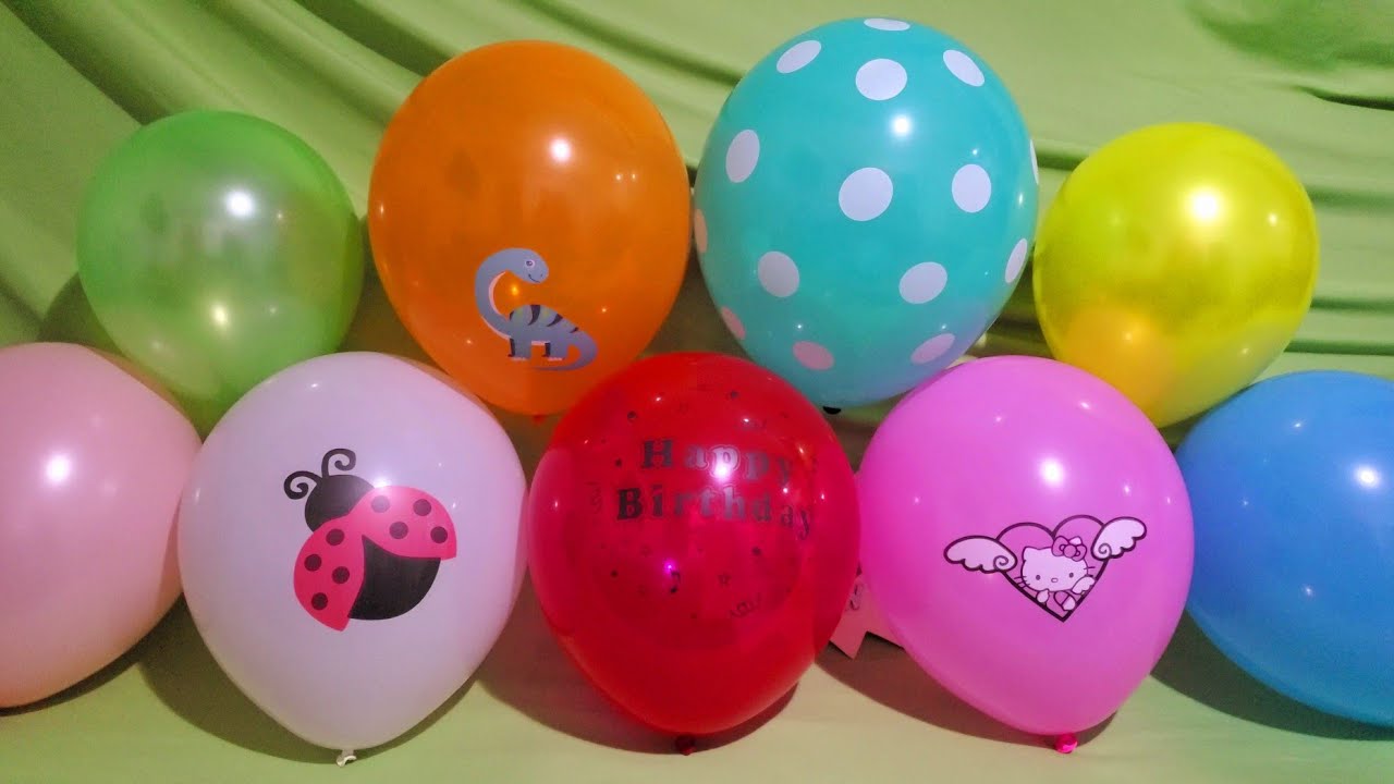 FUN BIRTHDAY BALLOONS POP PART 657!!! - YouTube