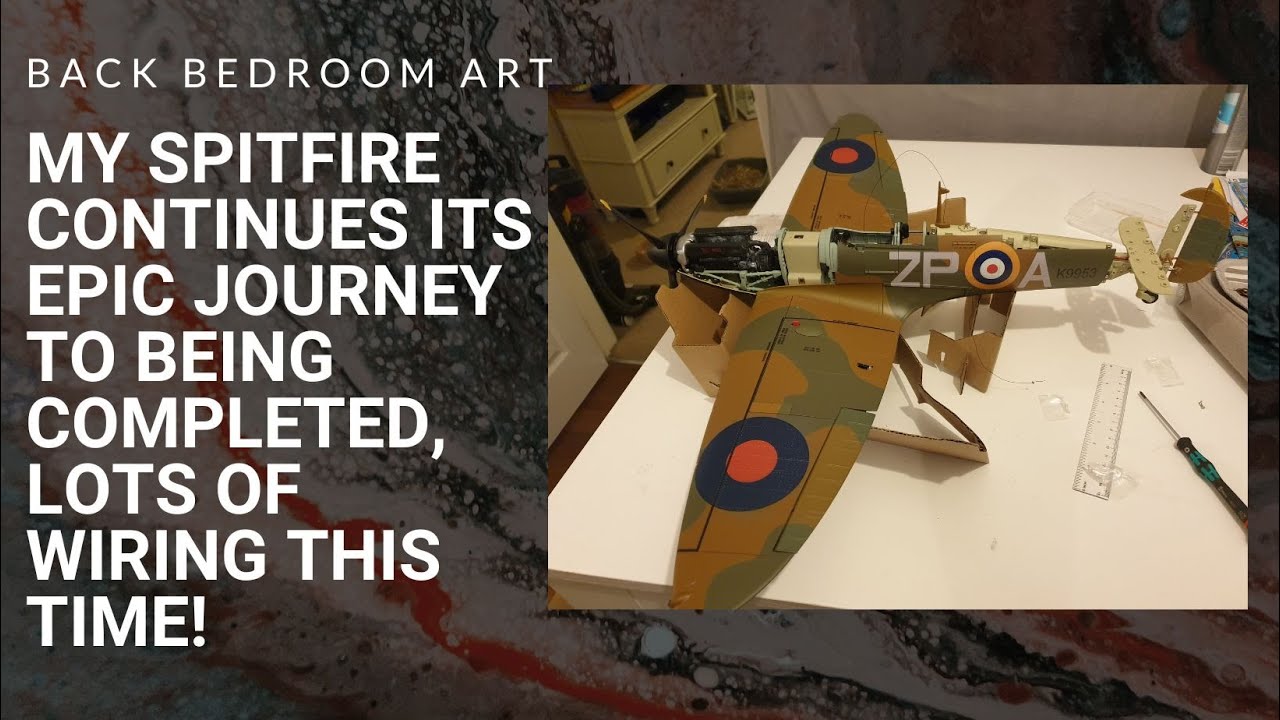 Spitfire model continues its journey to being completed. We complete ...