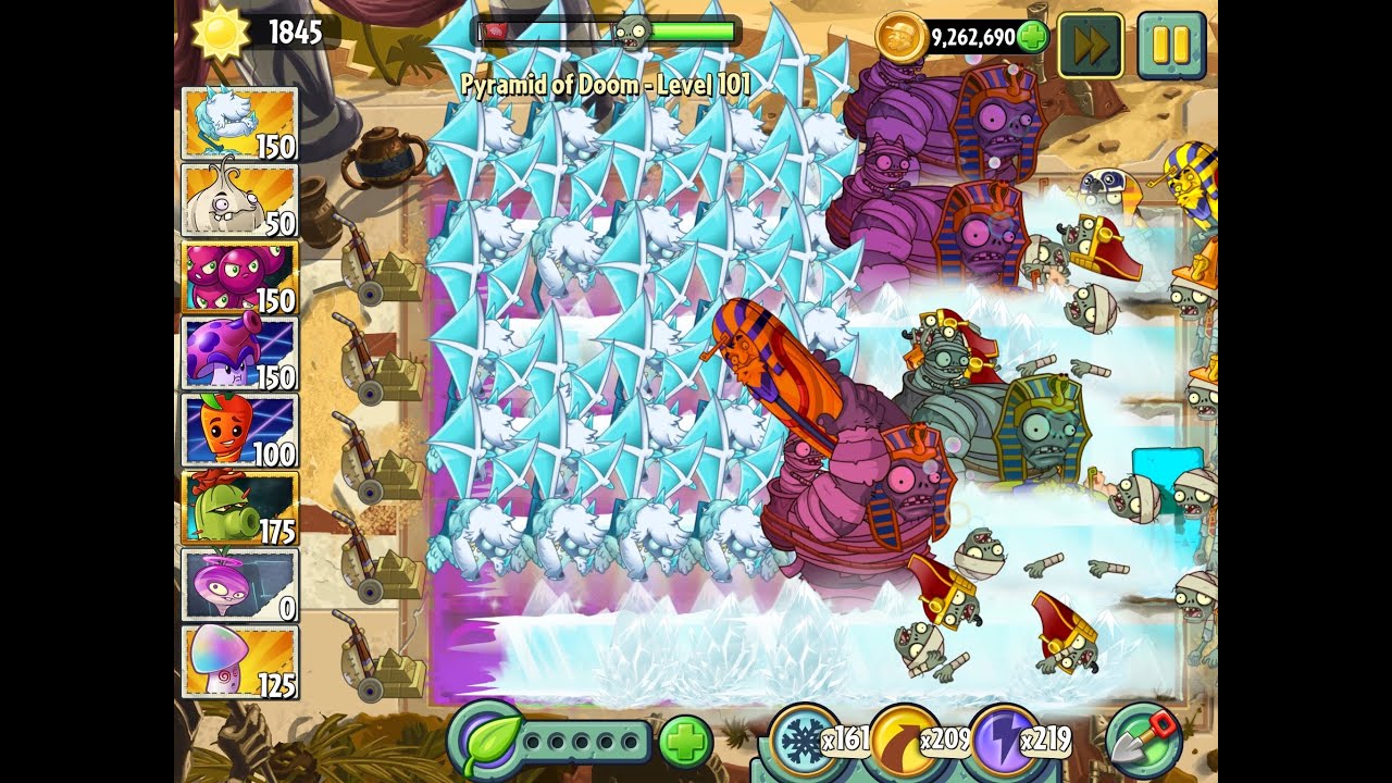 Plants vs Zombies 2 Pyramid of Doom Epic Hack - Snap & Cold : The ...