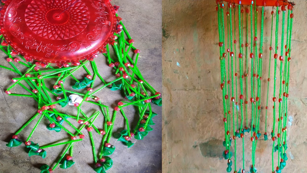 New jhumar design|| pipe moti aur ghanti se jhumar banaye|| simple ...