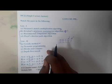 GATE CSE 1990 Q ||Algorithms || GATE Insights Version: CSE - YouTube