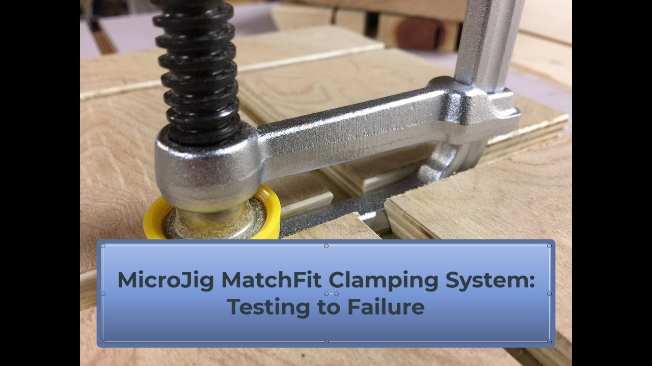 MicroJig MatchFit clamp test - YouTube