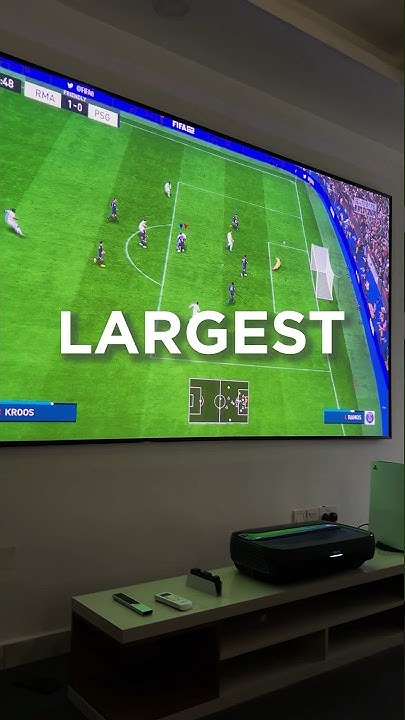 The BIGGEST 120 inch Laser TV is SO COOL 😎 #shorts - YouTube