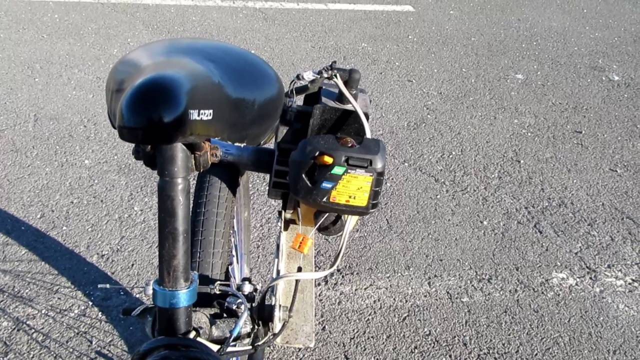 weed eater bike friction drive - YouTube