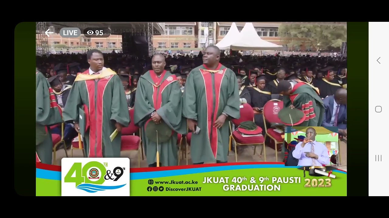 Graduation ceremony June 23rd, 2023 pausti, Jkuat Juja - YouTube
