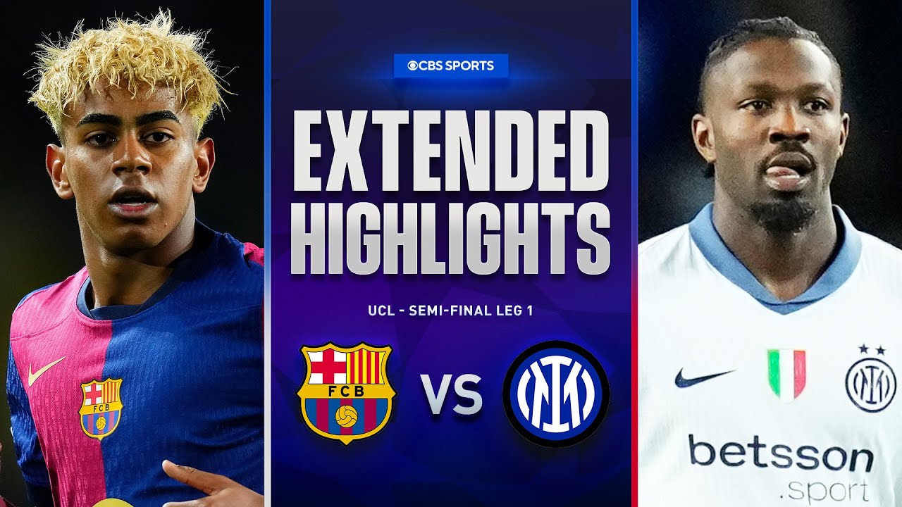 Barcelona vs. Inter: Extended Highlights | UCL Semi-final Leg 1 | CBS ...