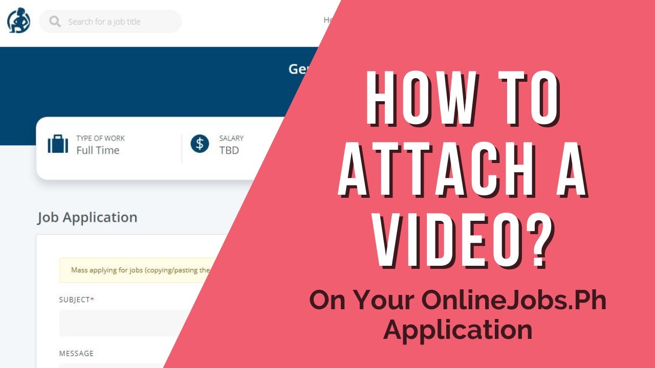 How to Attach A Video on an OLJ Application - YouTube
