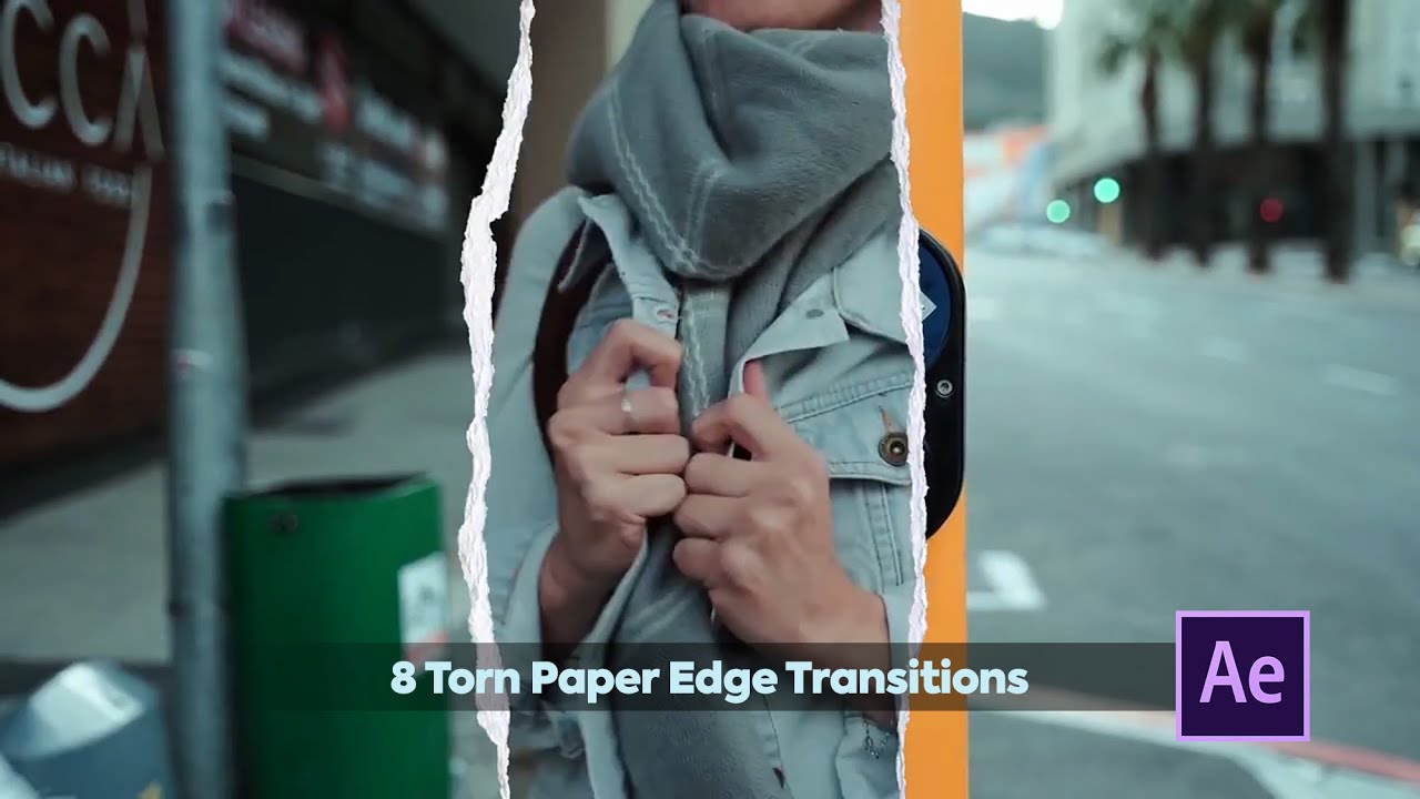 8 Torn Paper Edge Transitions AE TEMPLATE - YouTube