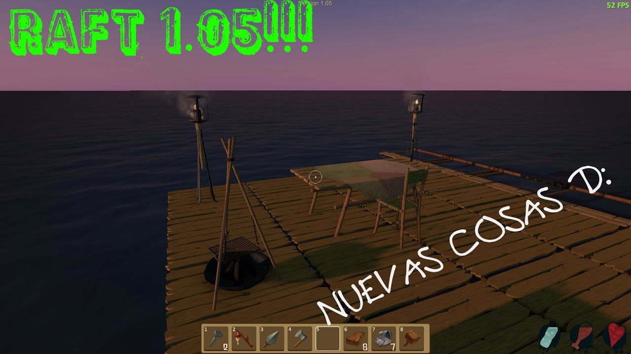 RAFT NUEVA VERSION 1.05 _ DESCARGAR!!! + GAMEPLAY - YouTube