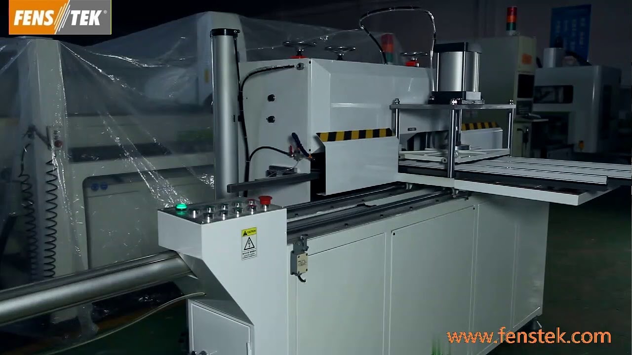 Fenstek aluminum window and door automatic End mullion Milling Machine ...