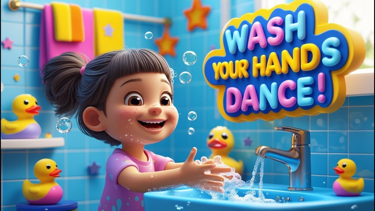 Wash Your Hands Dance 💧 | Fun Hygiene Song for Kids | Learn Clean ...