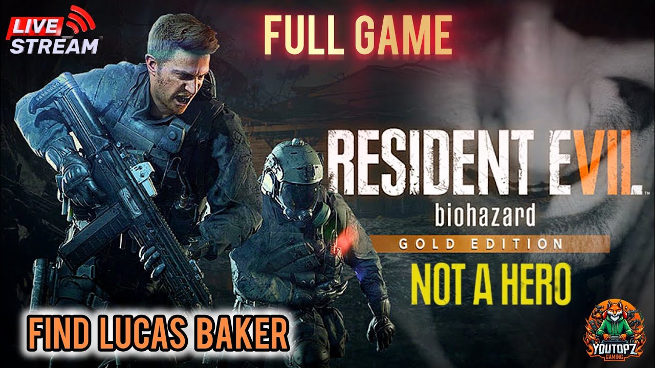 🔴 CHRIS MENCARI LUCAS BAKER | Resident Evil 7 Biohazard Not A Hero DLC ...