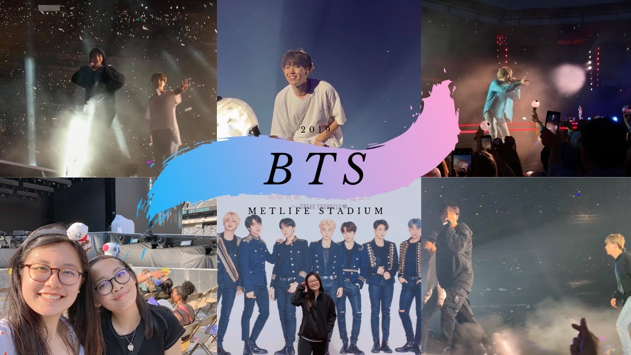 FIRST ROW AT BTS METLIFE CONCERT!!!! - YouTube