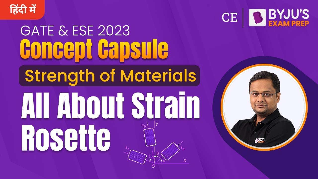 Strain Rosette | Strength of Materials (SOM) | GATE 2023 & ESE 2023 Civil Engineering (CE) Exam ...