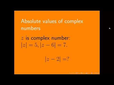 Absolute values of complex numbers - YouTube