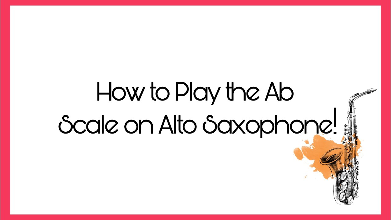How to play the concert Ab scale (Alto saxophone F scale) - YouTube