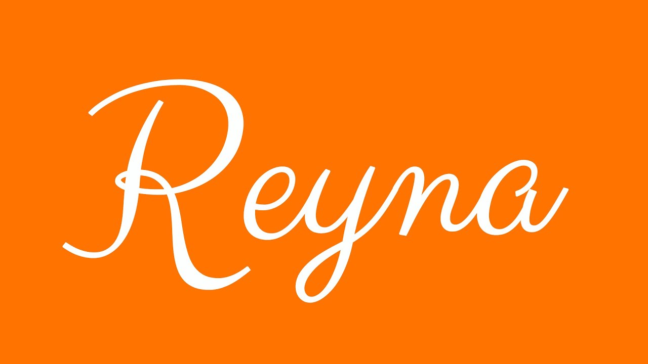 Learn how to Sign the Name Reyna Stylishly in Cursive Writing - YouTube