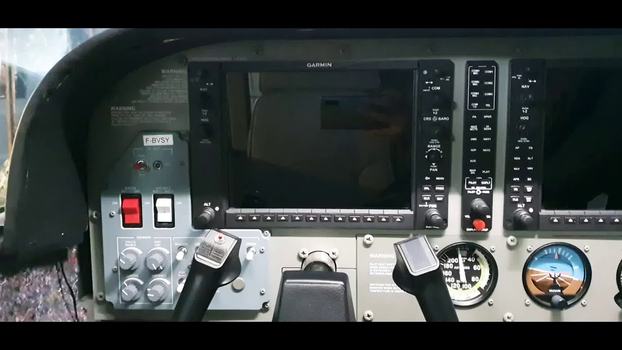 Home Cockpit Cessna 172 G1000 cold and dark walk around - YouTube