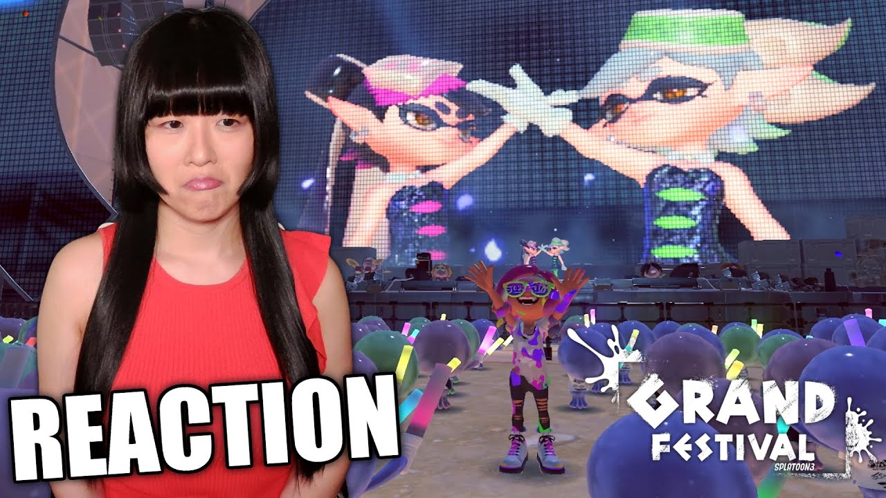 REACTION End of Splatoon 3 GRAND FESTIVAL Plaza! - YouTube