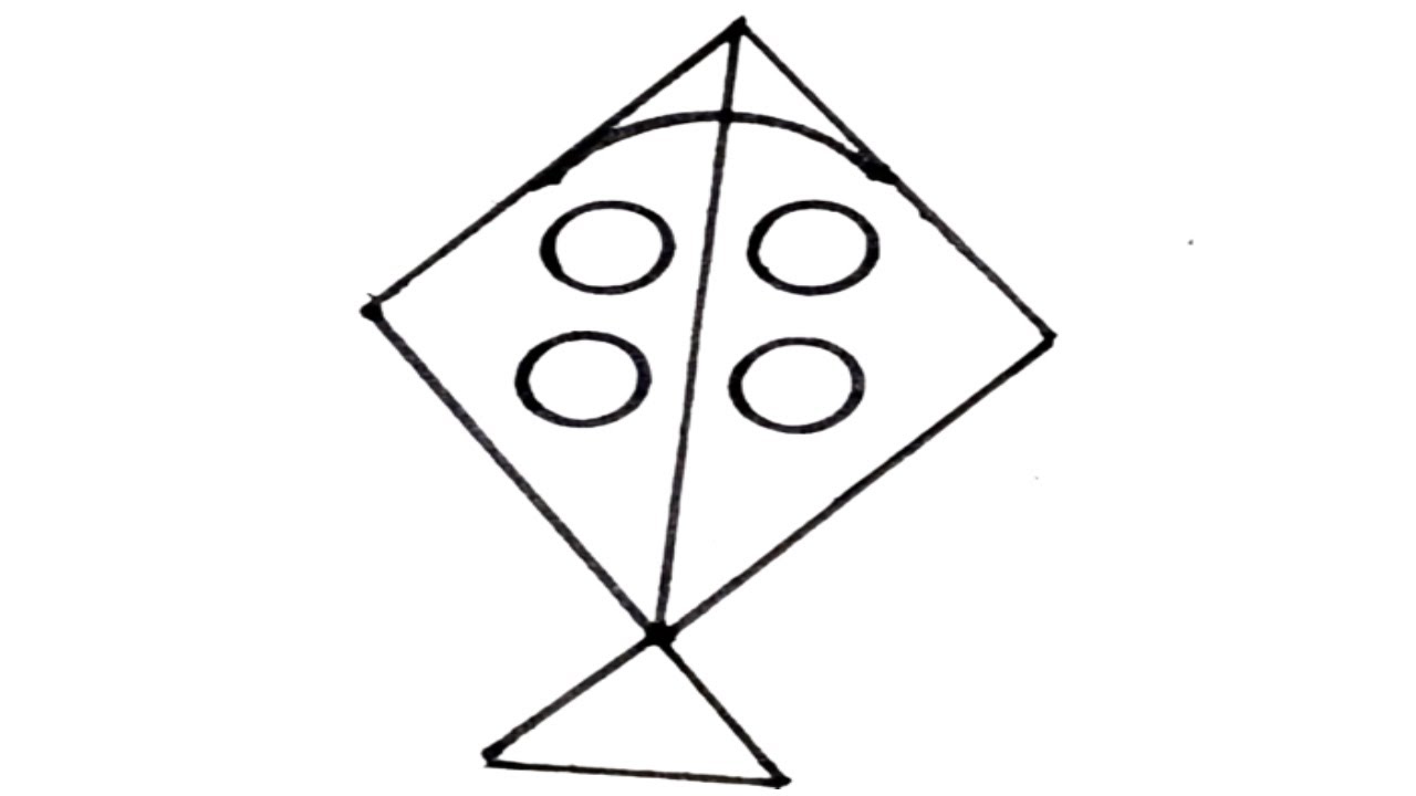 Easy Step-by-Step Guide: Learn How to Draw a Kite | Drawing Tutorial ...