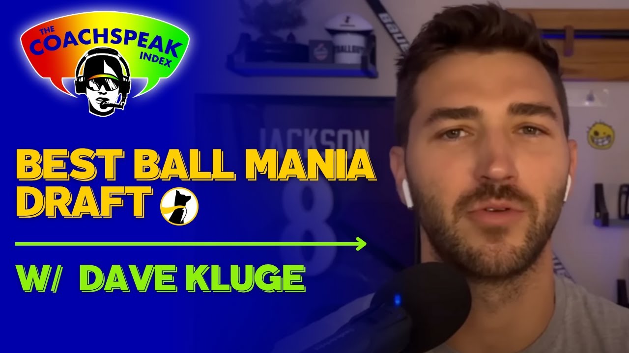 Best Ball Mania draft w/ Dave Kluge - YouTube