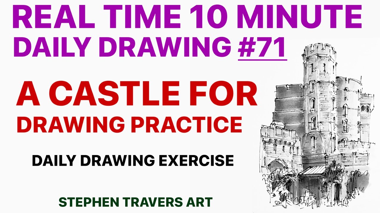 A Castle for Fun Drawing Practice - YouTube