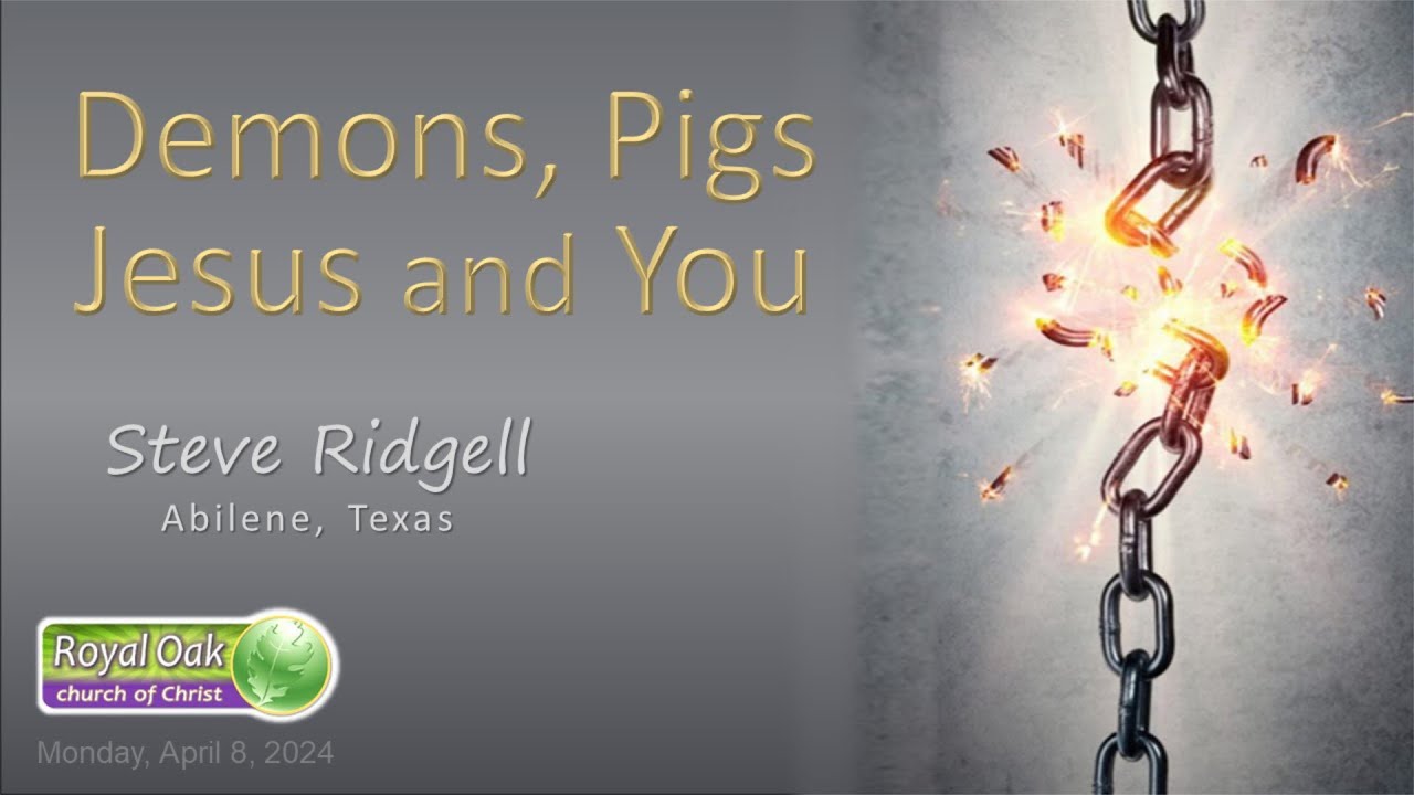 "Demons, Pigs, Jesus and You" | Steve Ridgell | Herald Of Truth - YouTube
