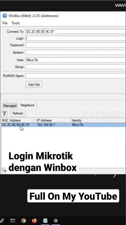 Login Mikrotik dengan Winbox - YouTube