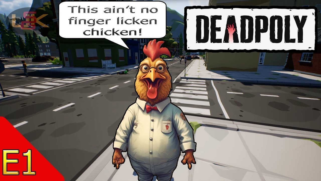 Disguising myself as a chicken to survive in deadpoly. - YouTube