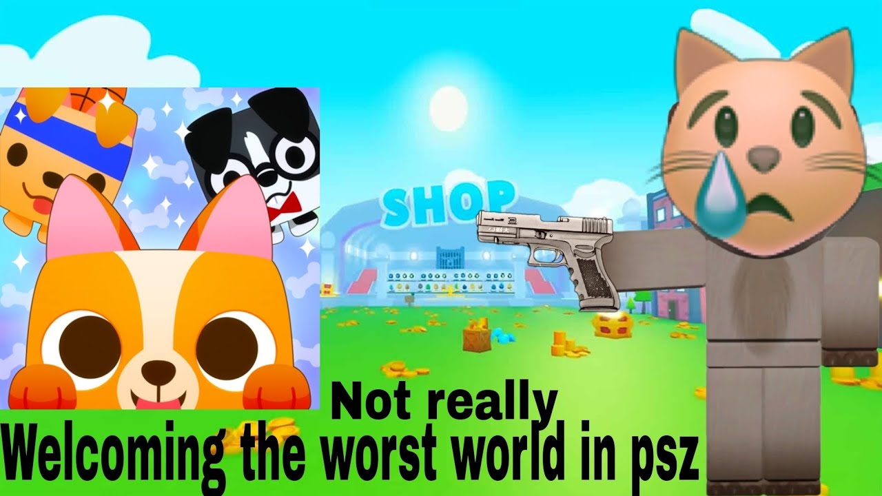 playing pet sim z dog world link in description - YouTube