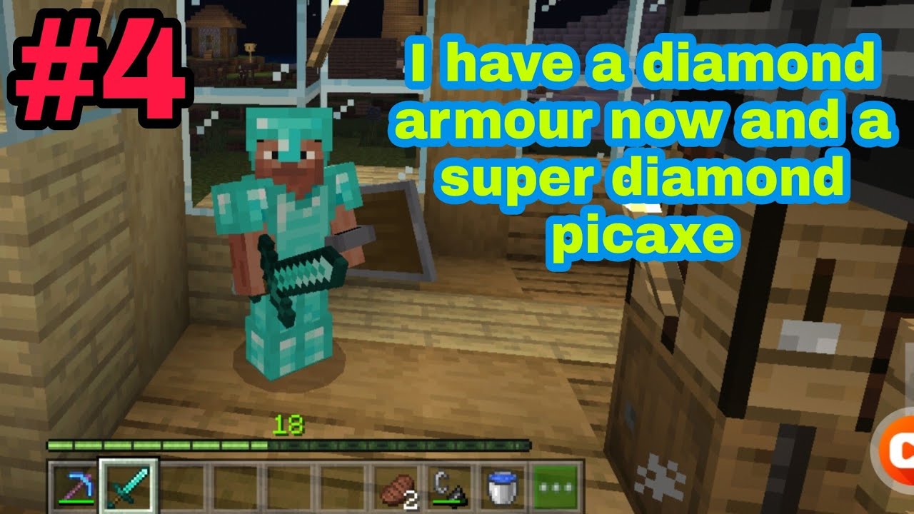 I Found Diamonds And I Made My Diamond Armour And I Have A Super Picaxe ...