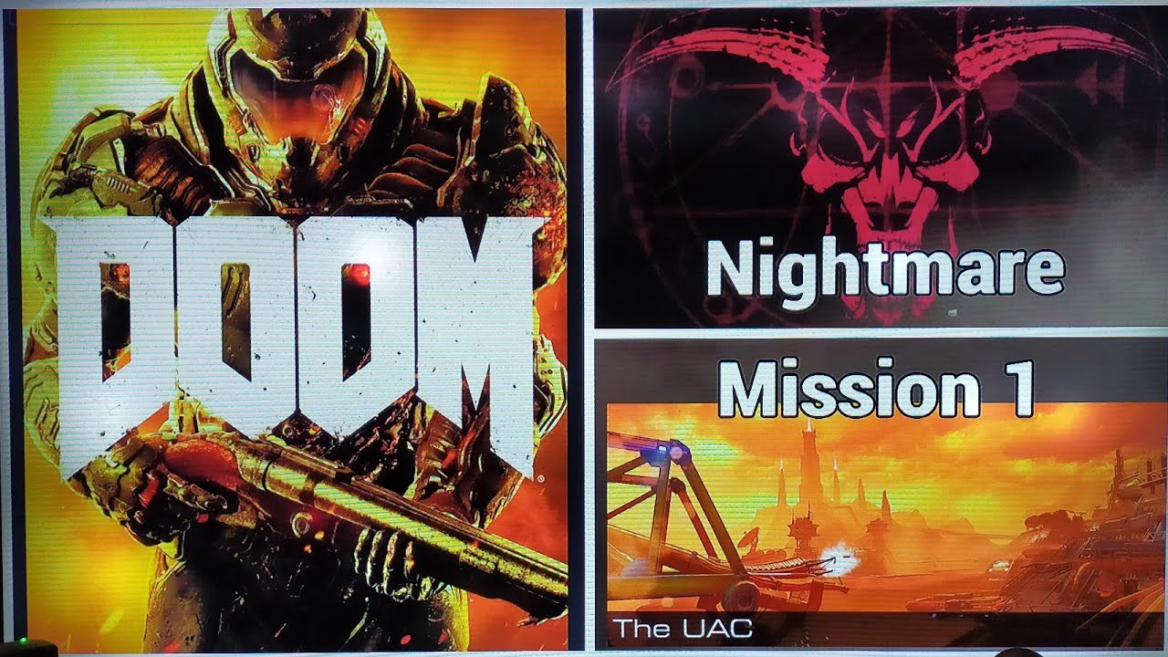 Doom 2016 (PS4 PRO) - Nightmare Mission 1 - The UAC Gameplay/Walkthrough - YouTube