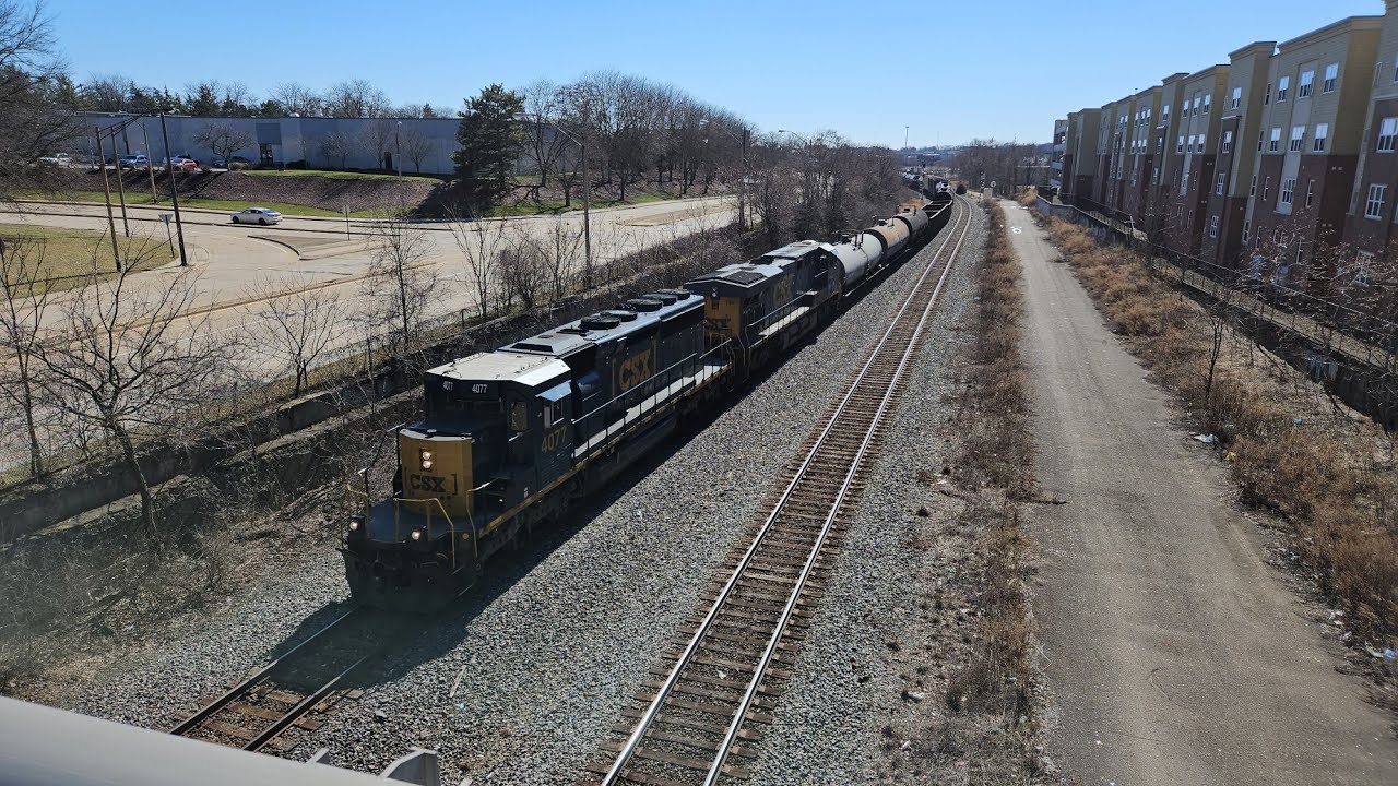 CSX L321 in Akron, OH 3 7 23 - YouTube