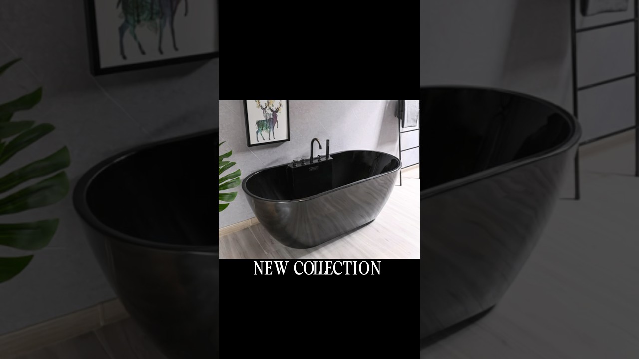 All Black Acrylic Bathtub With in-Built Mixer in Orile - Plumbing ...