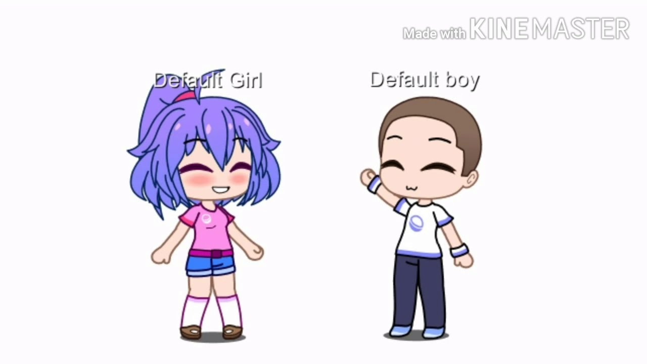 °Default boy and Default Girl Glow up°// meme {gacha club} eu fiz só um ...