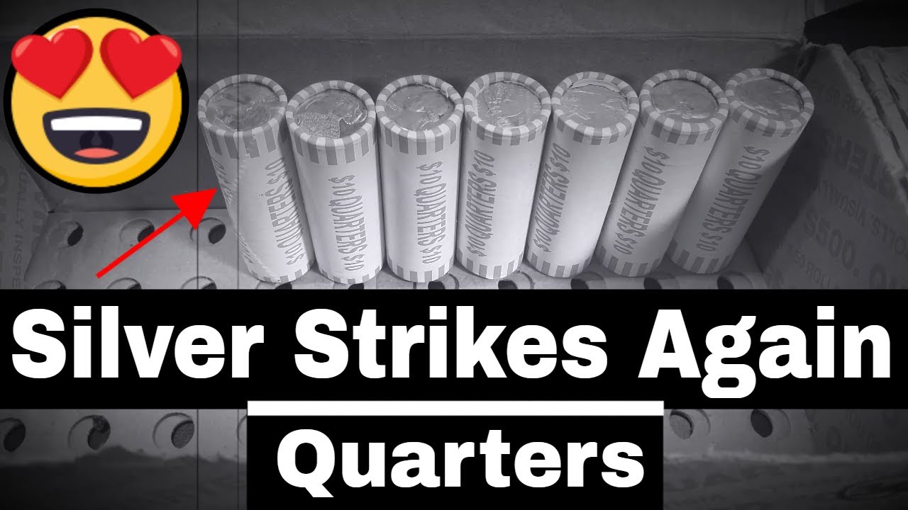 Several Silver Quarters Found - Roll Hunting Quarters for Silver - YouTube