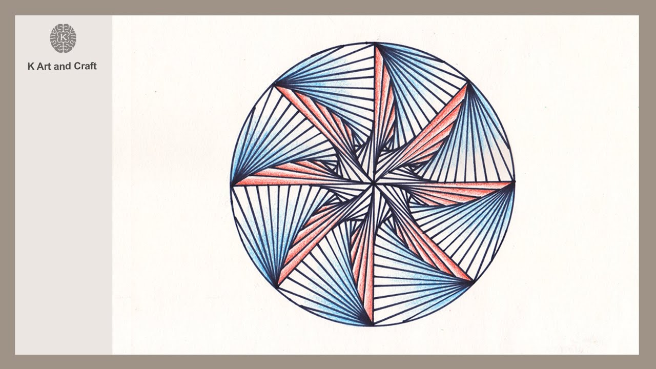 Color zentangle pattern draw- 04 circle zentangle, doodle, circle ...