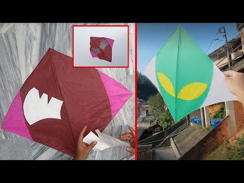 Brazilian kite making and flying test - how to make Brazilian kite ...