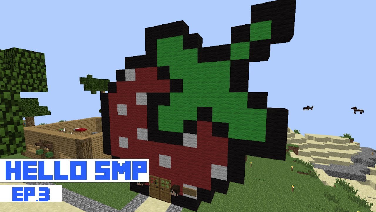 Minecraft Hello SMP: STRAWBURRY17 SHOP! (Ep.3) - YouTube