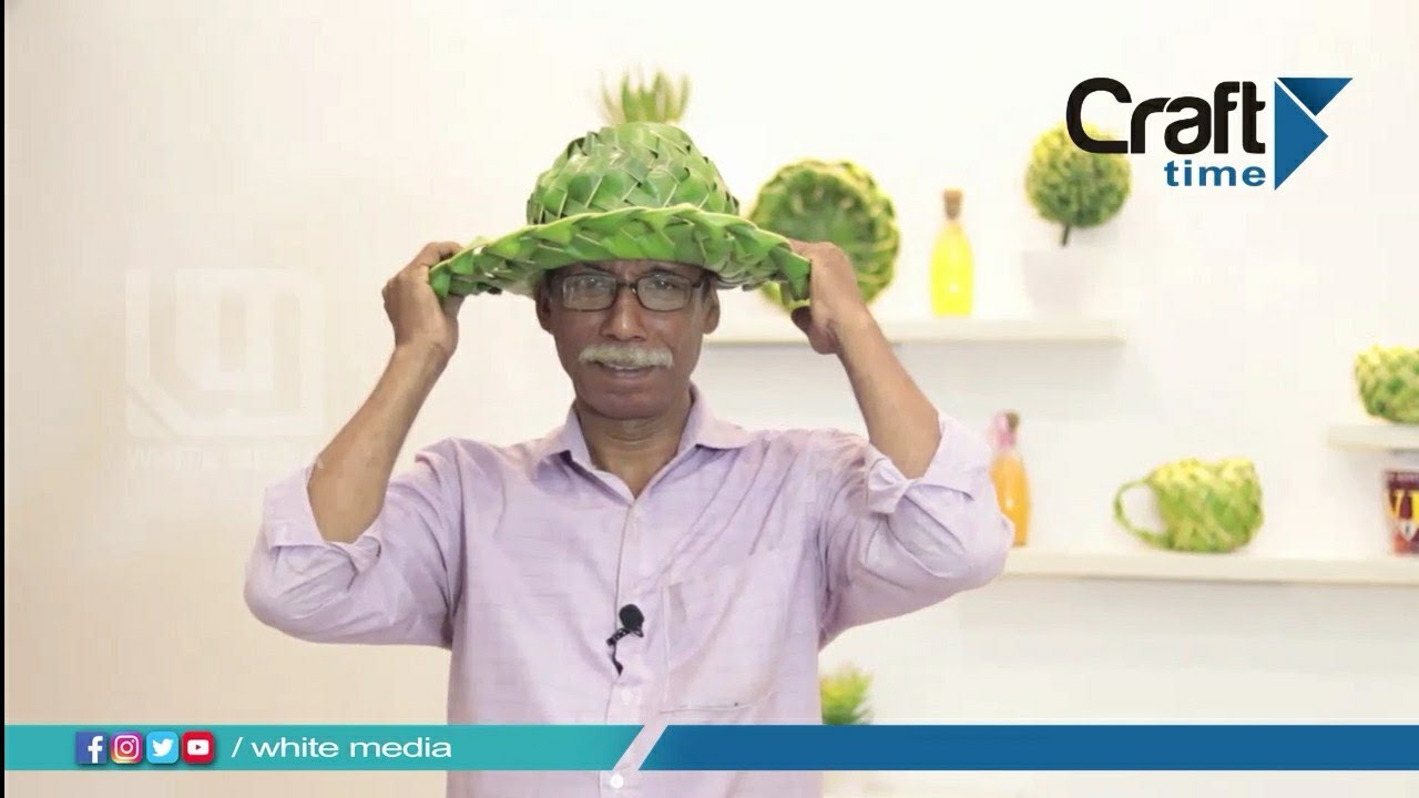KURUTHOLA DECORATION | Coconut Leaf Craft | How to make a Coconut Leaf ...