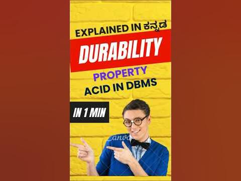 Durability in ACID property in DBMS - Simplified in Kannada #shorts # ...