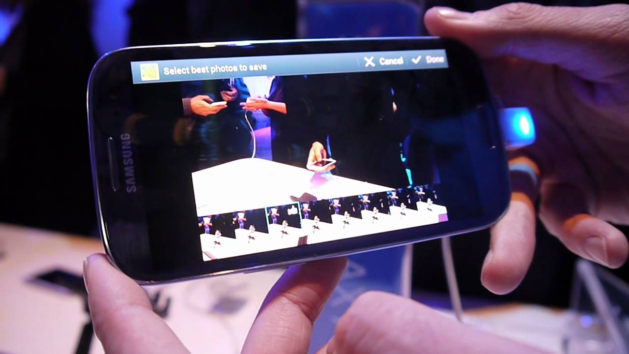 Galaxy S III: Burst shot/Best shot camera features demo - YouTube