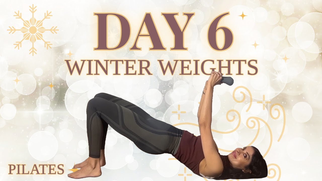 DAY 6 | POWERFUL PILATES STRENGTH WITH WEIGHTS | 12 DAYS OF PILATES ...